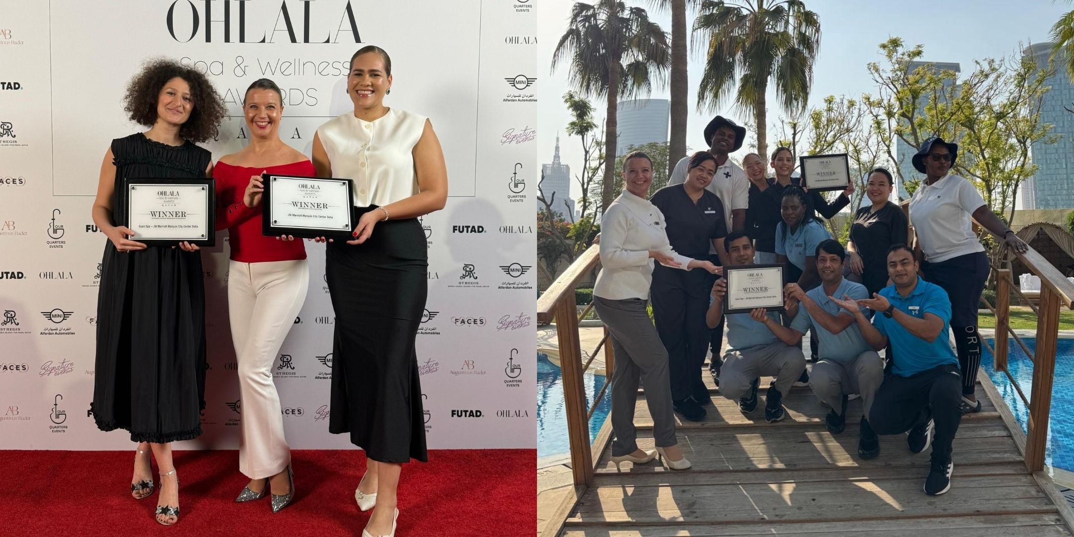 JW Marriott Marquis Doha triumphs at Ohlala Spa Awards 2024 with two ...